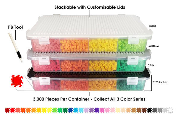 3000pc Light Palette Container - Bright Pixel Art – Pix Brix