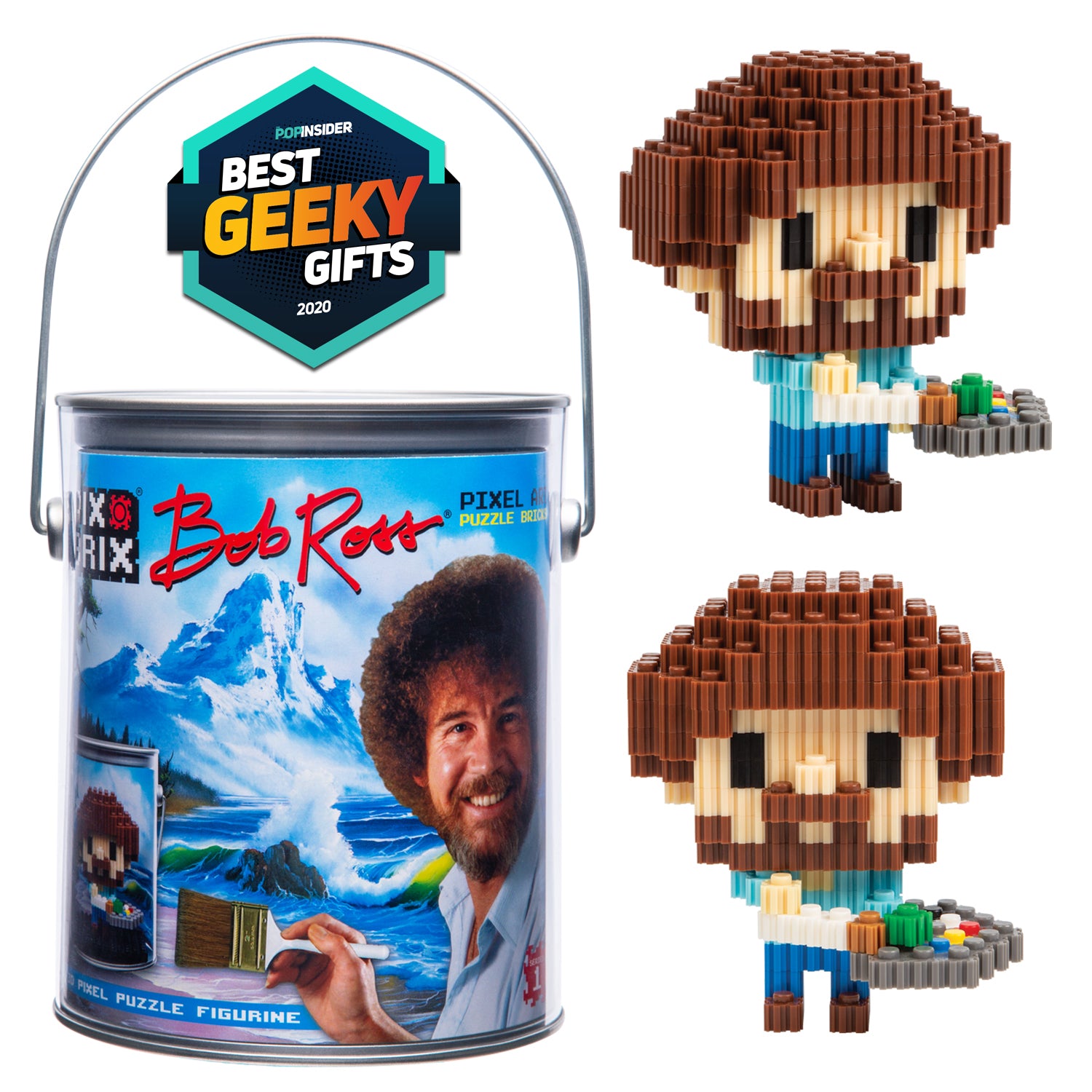 Bob Ross Pixel Puzzle Building Set | Officially Licensed