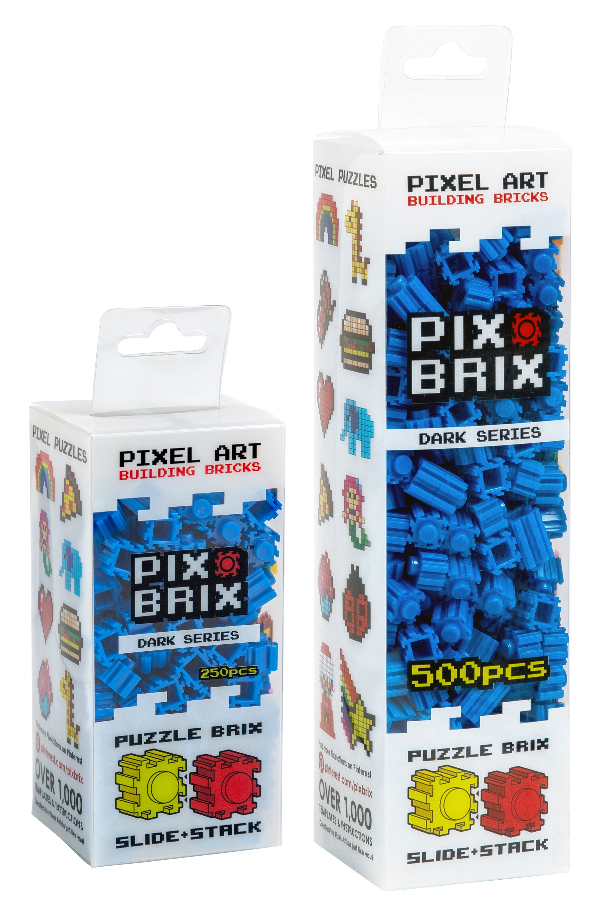 Dark Blue Pix Brix - Vibrant Building Blocks
