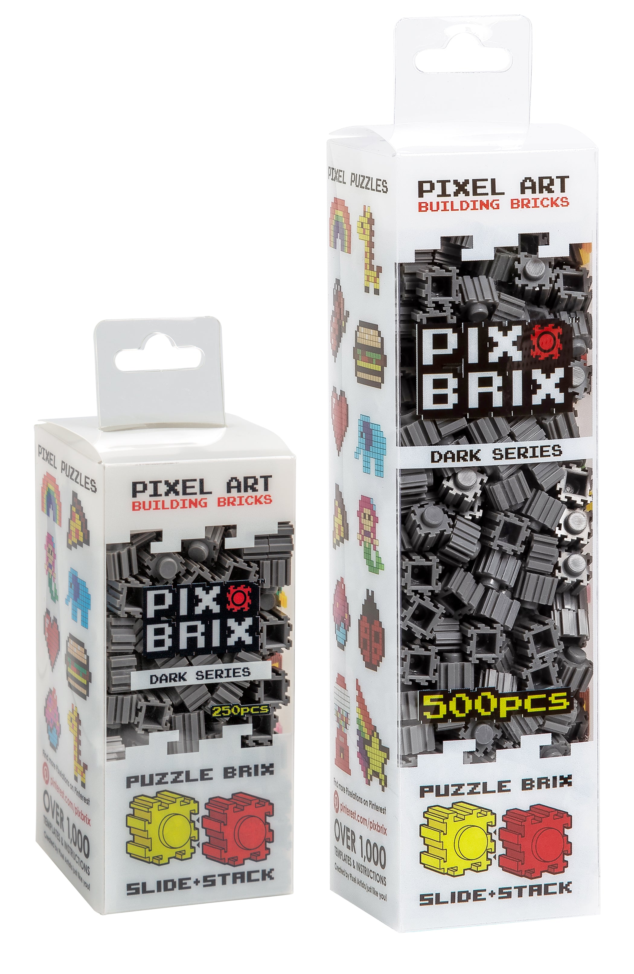 Dark Gray Pixel Bricks - Create with Dark Tones