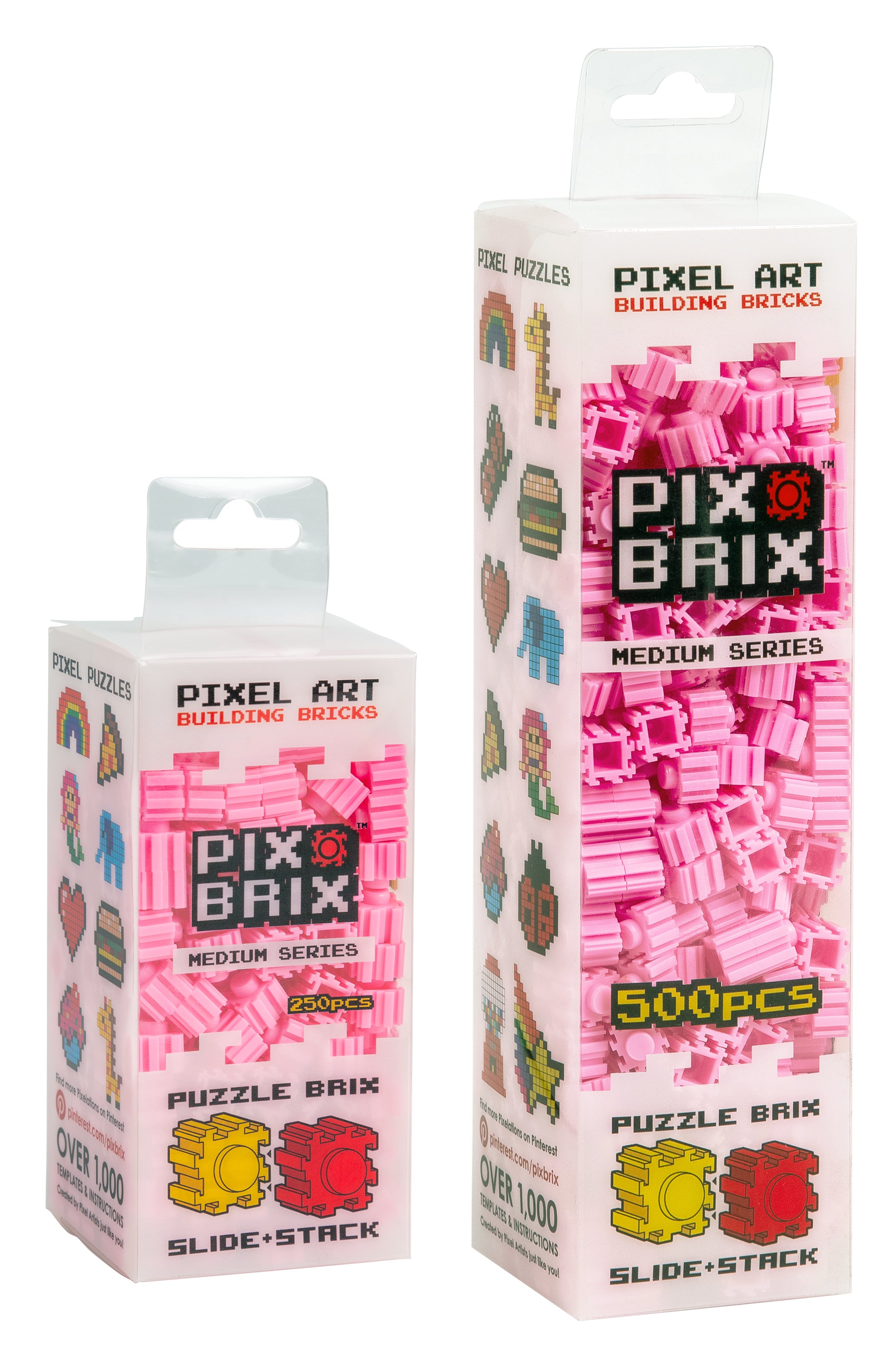 Medium Pink Pix-Brix Set - 250 or 500 Set