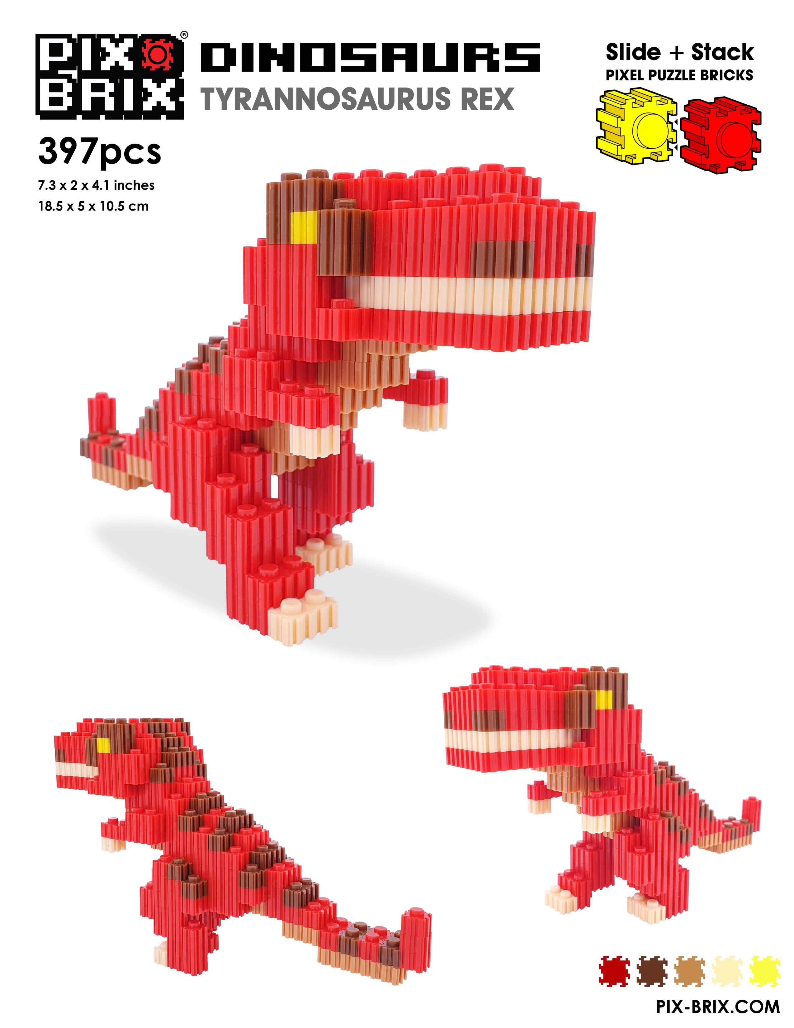 Collect Our Latest Dinosaur Series - T-Rex Pixel Art