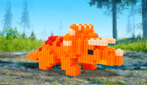 Create a Pix Brix Triceratops - Order yours now!